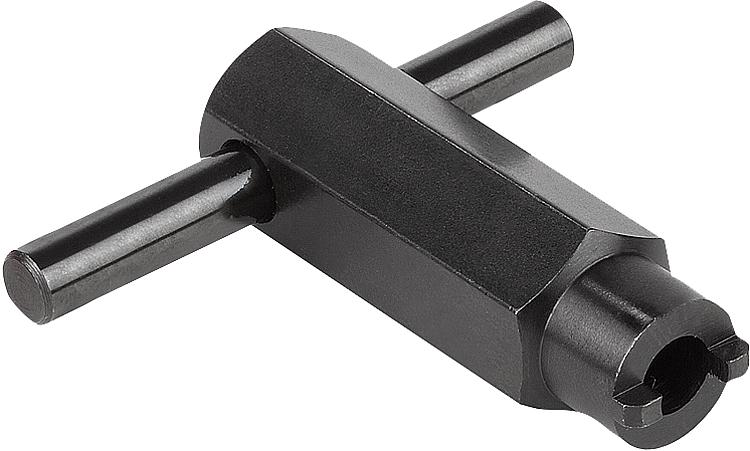 norelem - Llave de montaje para piezas de presión con resorte