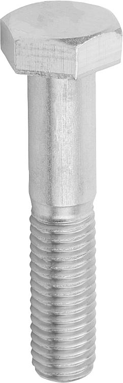 norelem - Tornillos hexagonales con espiga DIN 931/ISO 4014, acero inoxidable